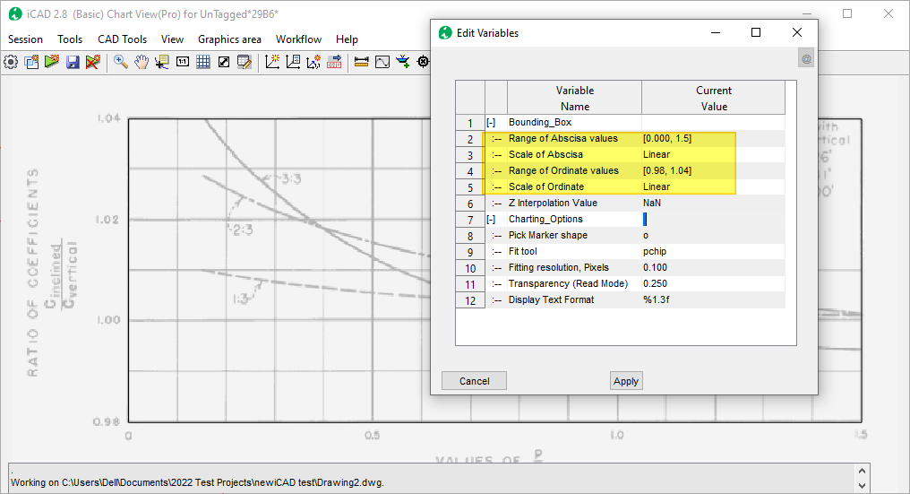 Digital Chart or Graph Reader | iCADdocs_online
