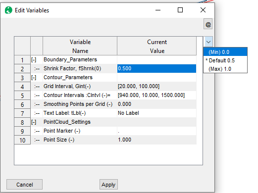 Cloud Data and Contours | iCADdocs_online